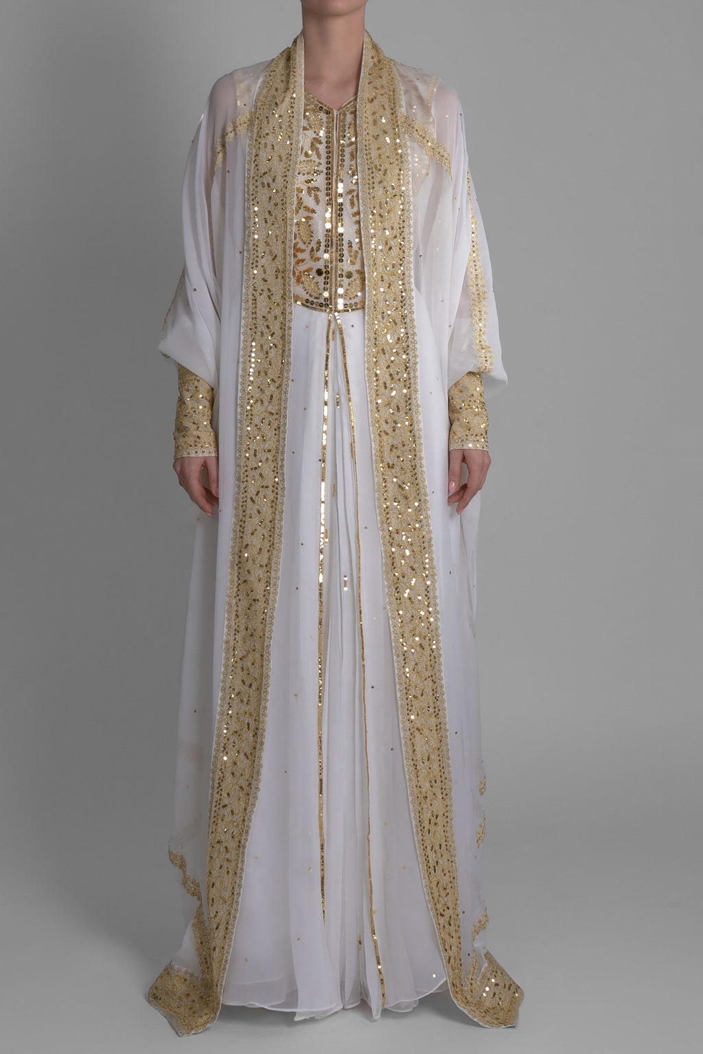 White Saba Set – Hamsa by Sharifa AlGhanim